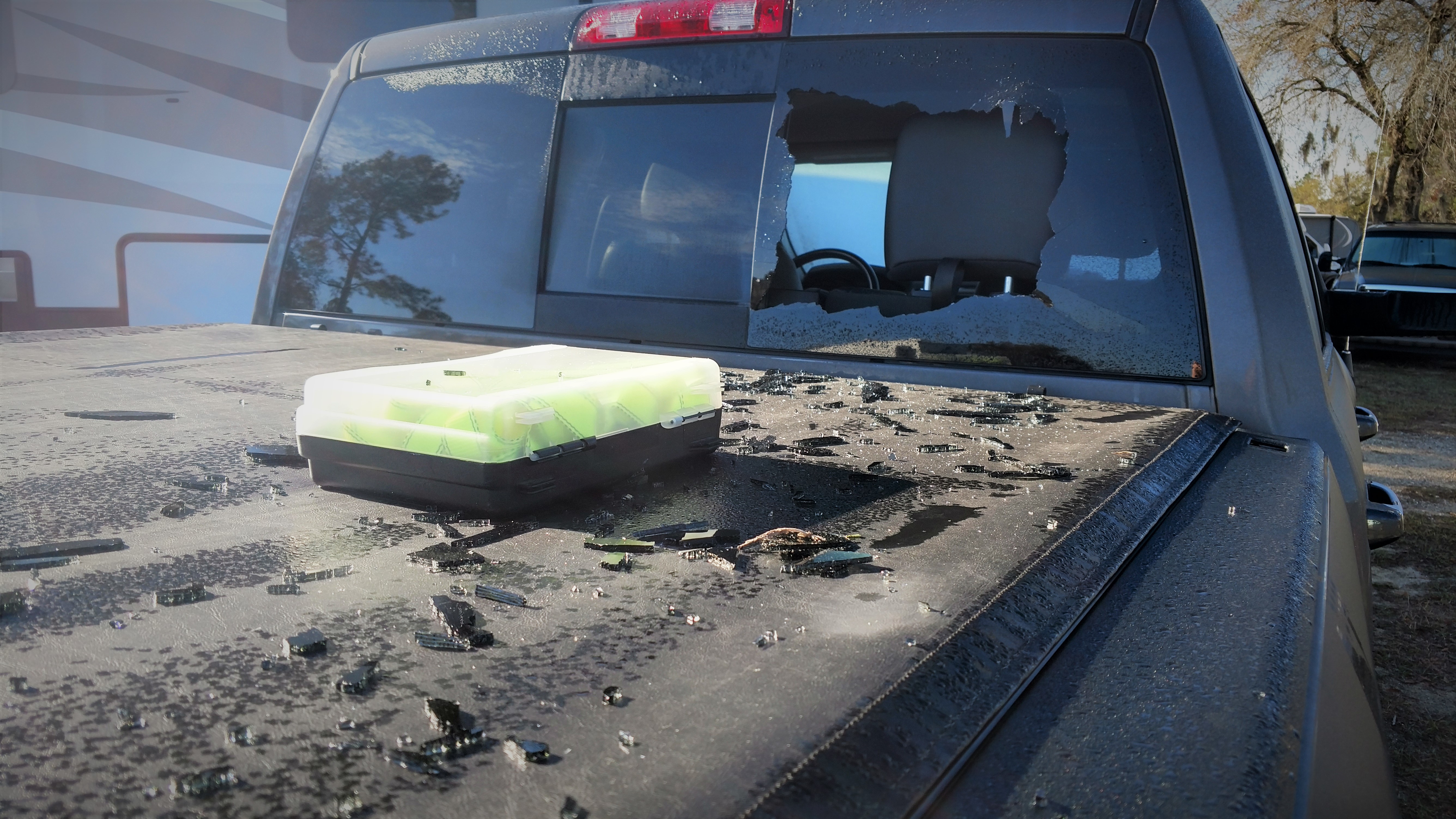 20180206 Truck Window Damage – Our Next Chapter