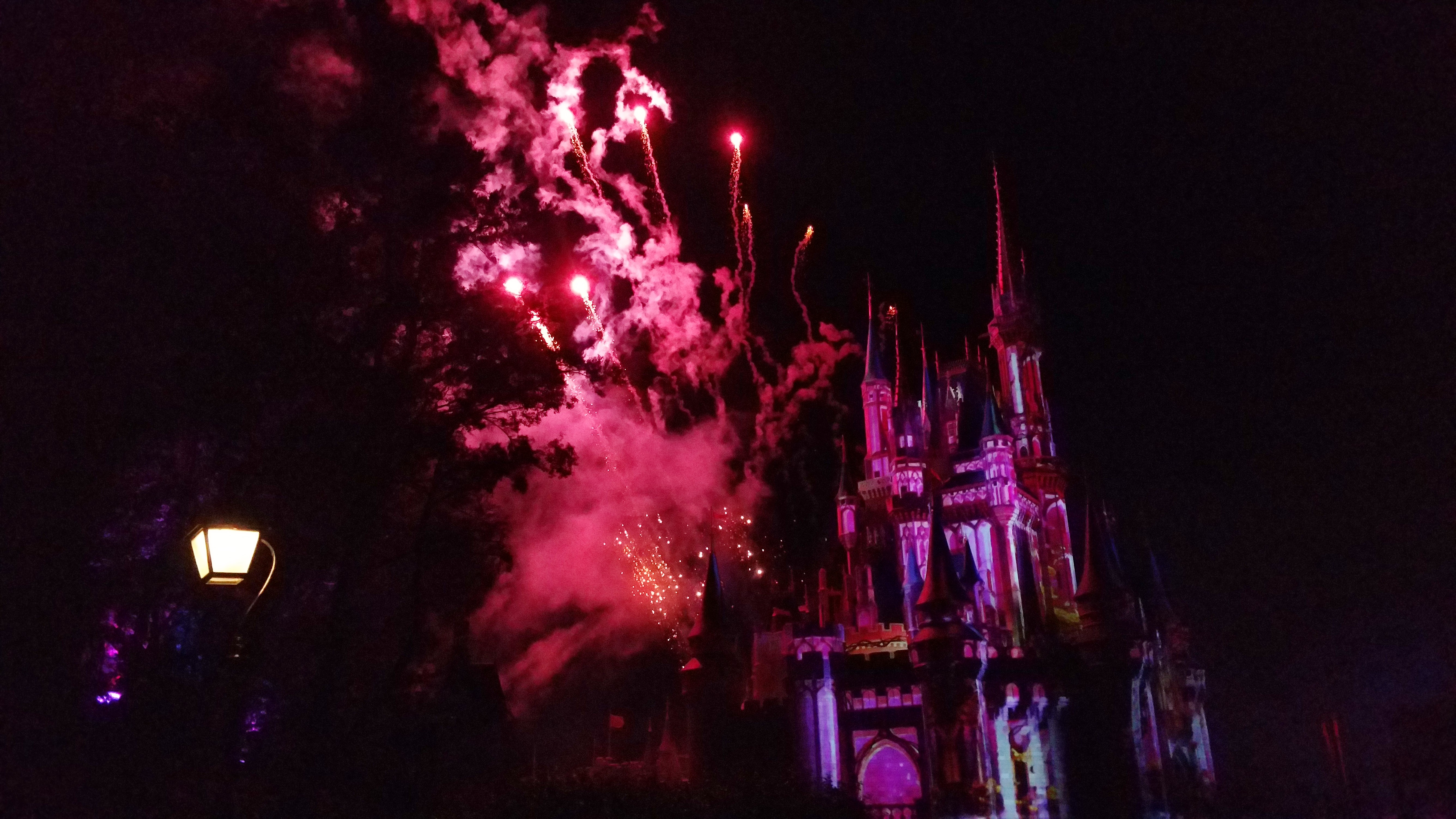 20180226 Red Fireworks over Cinderella Castle – Our Next Chapter