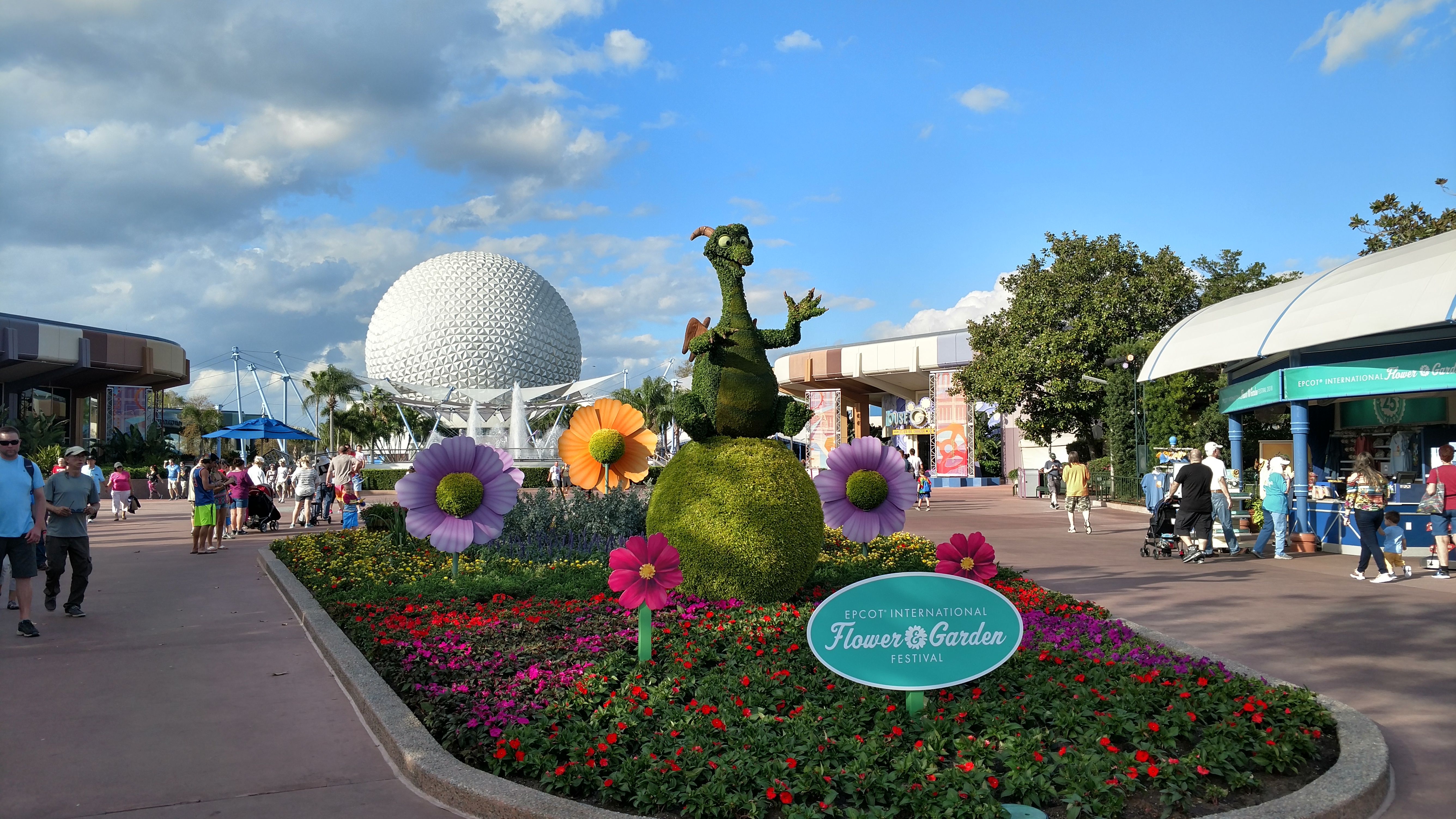 20180301 Figment at the Flower and Garden Festival of Epcot Center ...
