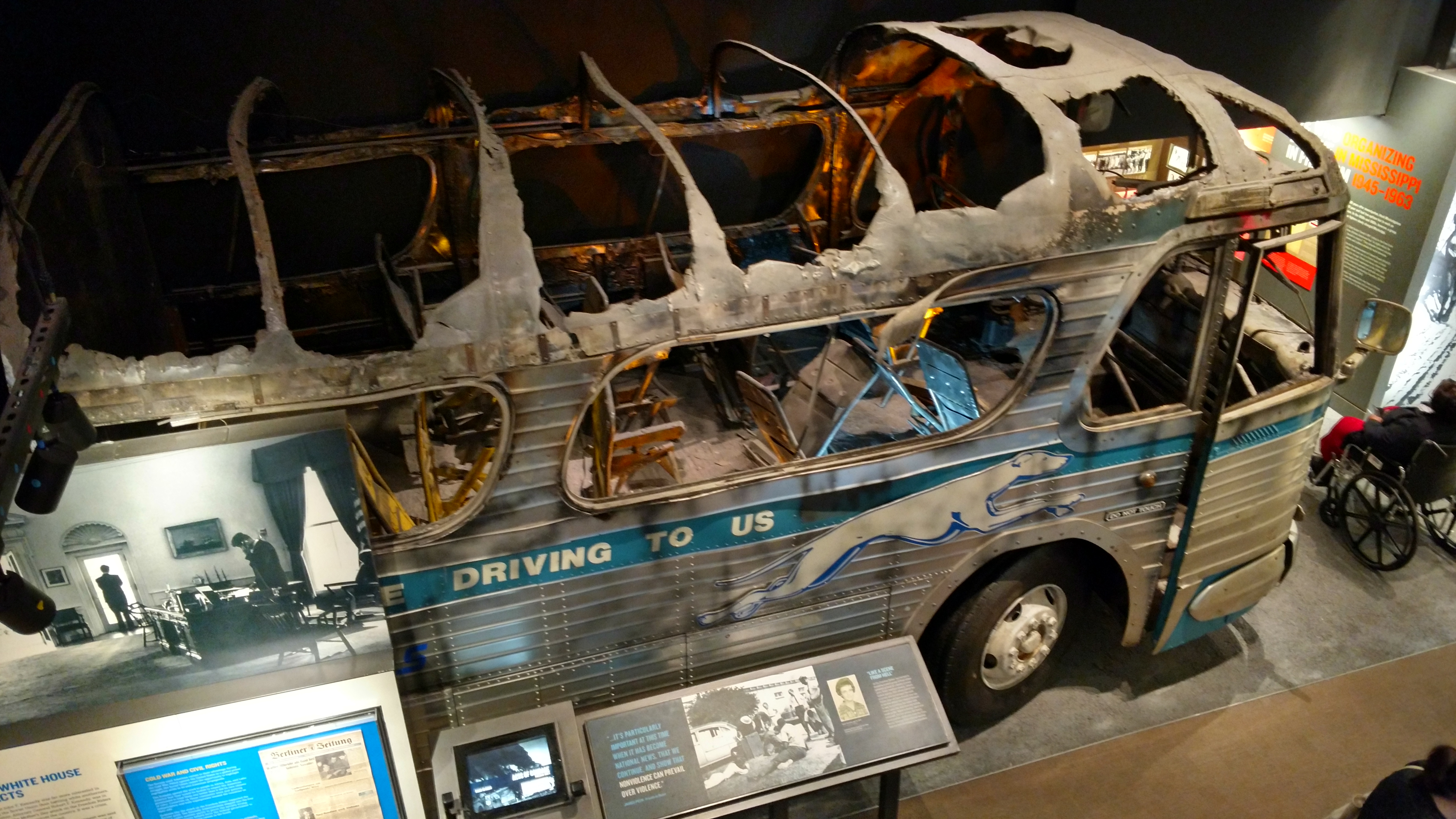 20180310 Civil Rights Museum Burned Bus – Our Next Chapter